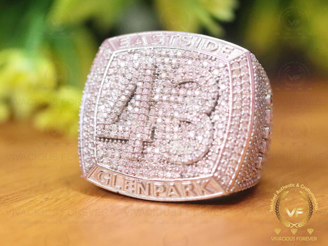 Custom Numbers/letter Championship Ring, Full Ice Out Ring, Real VVS ...