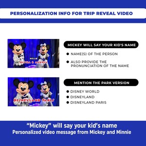 Personalized Disney Trip Reveal Video | Custom Vacation Surprise Disney ...