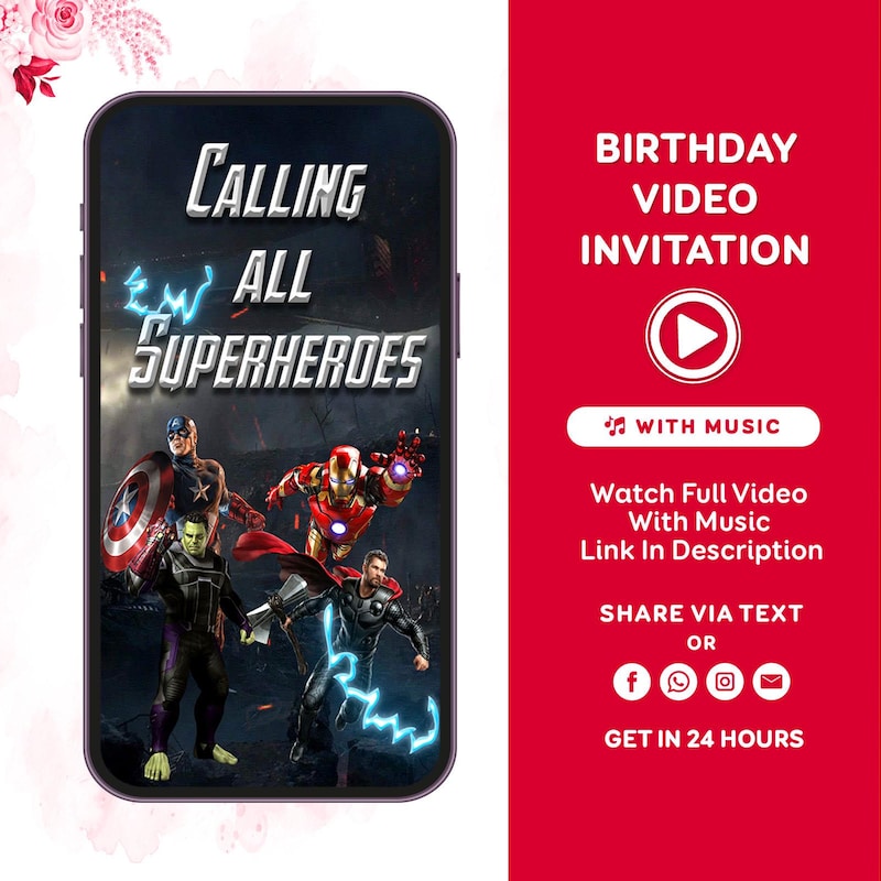 Superhero Avenger Videos - Etsy