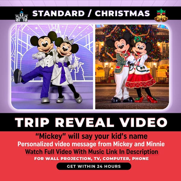 Printable Surprise We Are Going to Disneyland - Etsy