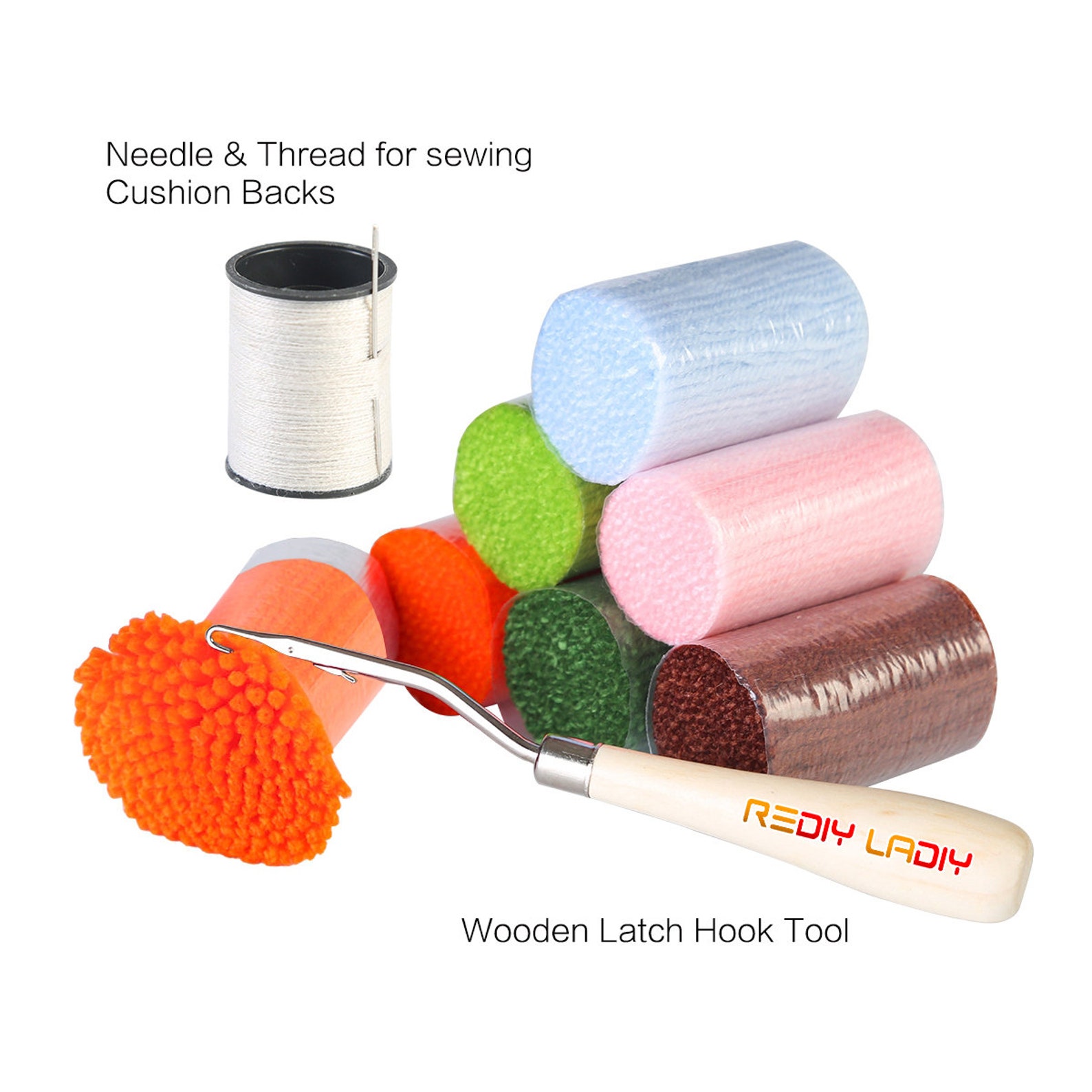 Latch Hook Cushion Lucky Santa DIY Needlepoint Kits Chunky - Etsy