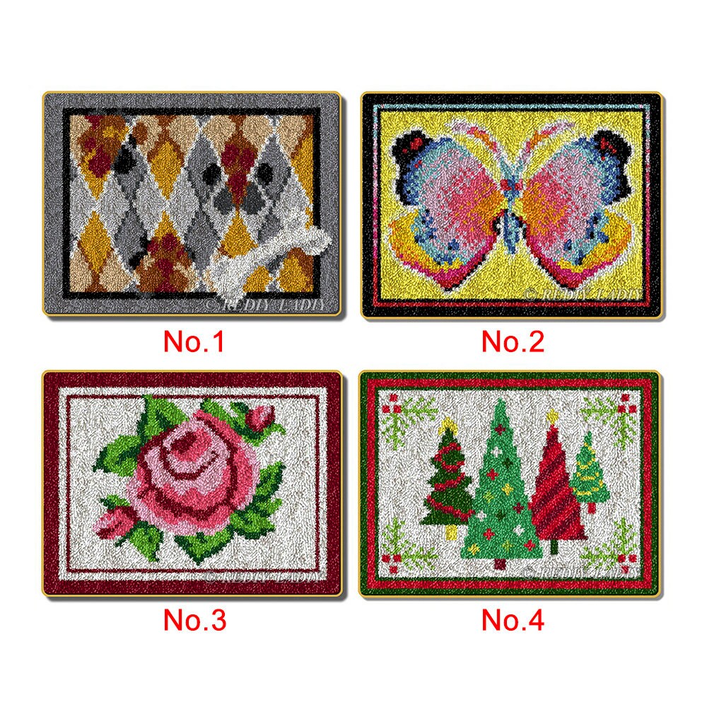 Latch Hook Rug Kits Home Decorative Plush Floor Mat - Etsy