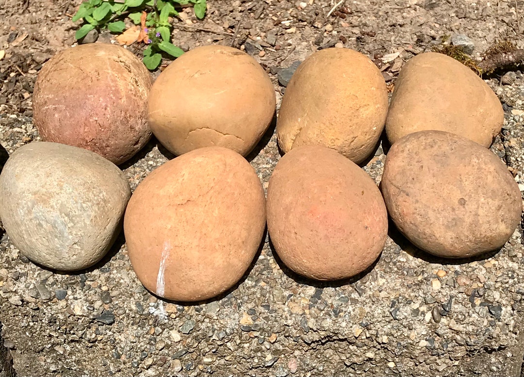 Bags of 8, Natural Smooth River Rocks for Painting, Terrariums ...