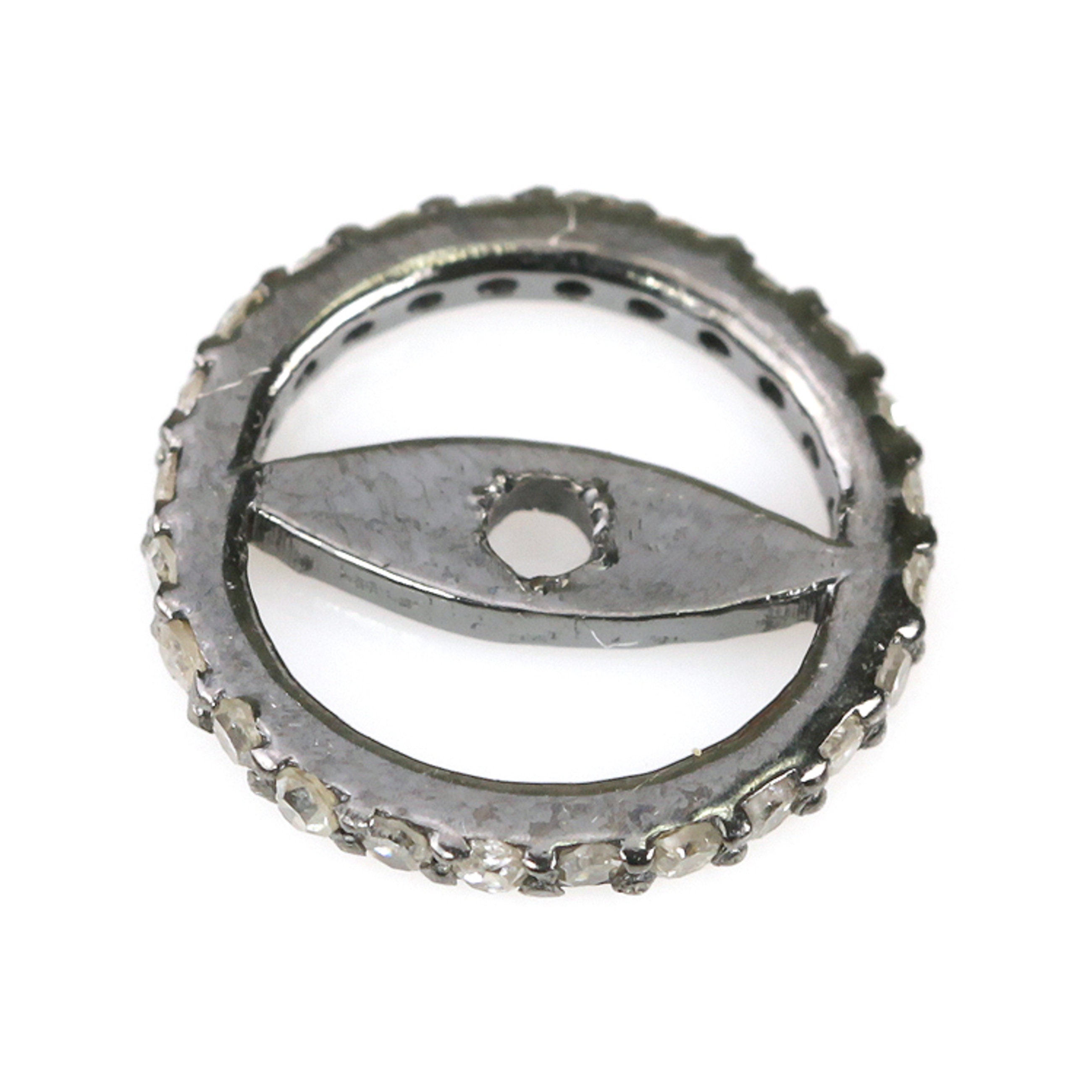 Pave Diamond Round Roundels Beads Diamond Spacer Charm - Etsy