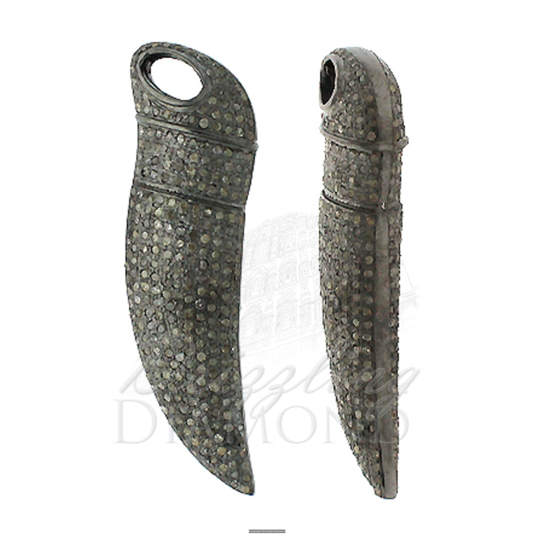 Natural Pave Diamond Wide Sword Pendantpendant for - Etsy