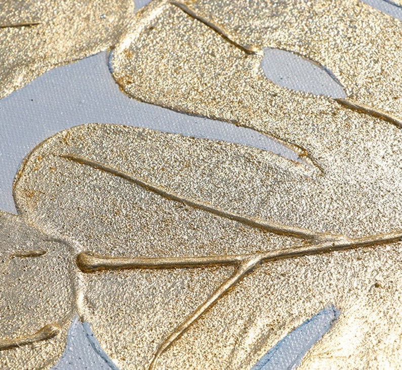 Large Silver Original Painting on Canvas Abstract Painting | Etsy