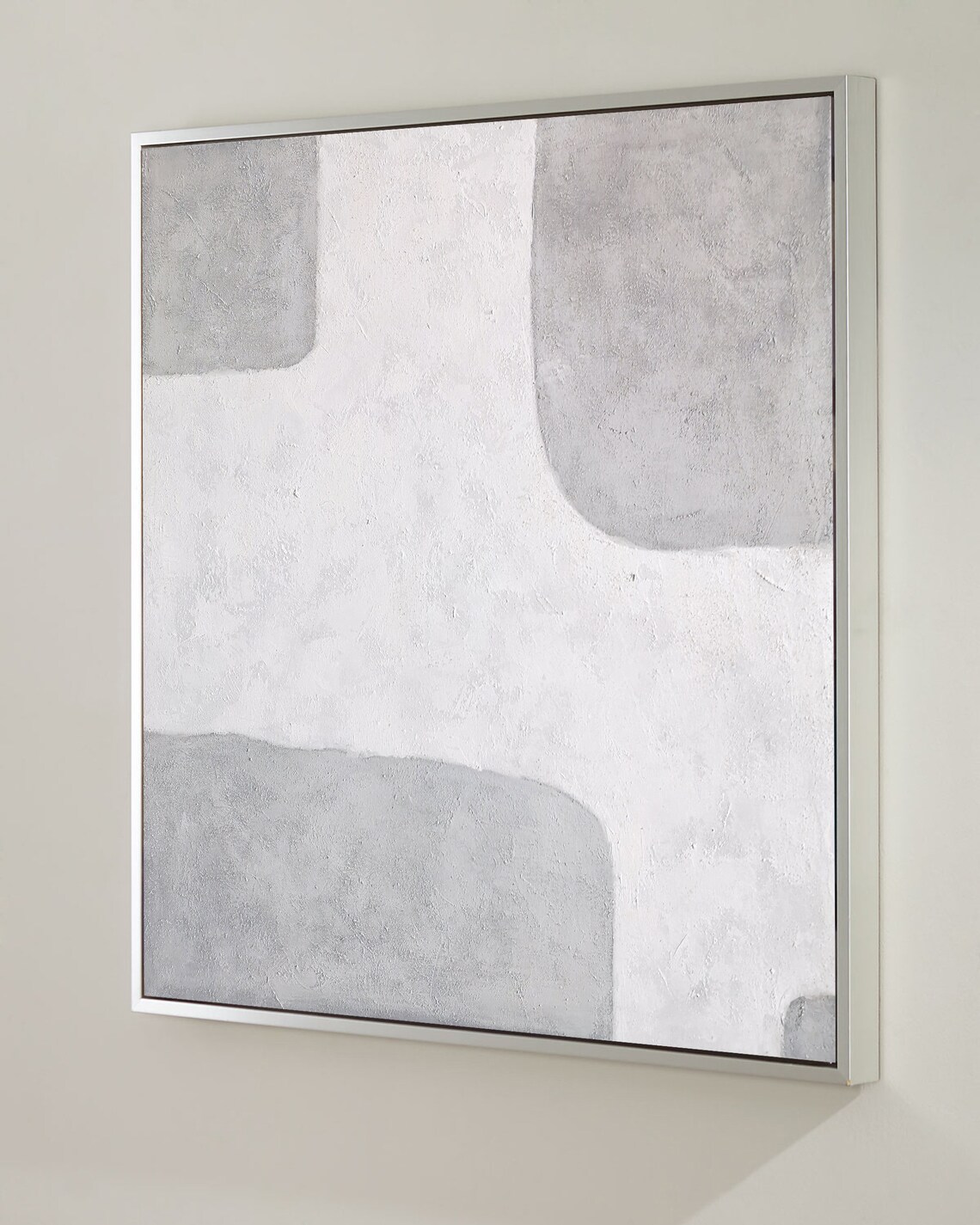 Large Grey Abstract Painting Minimalism Art Original Abstract - Etsy