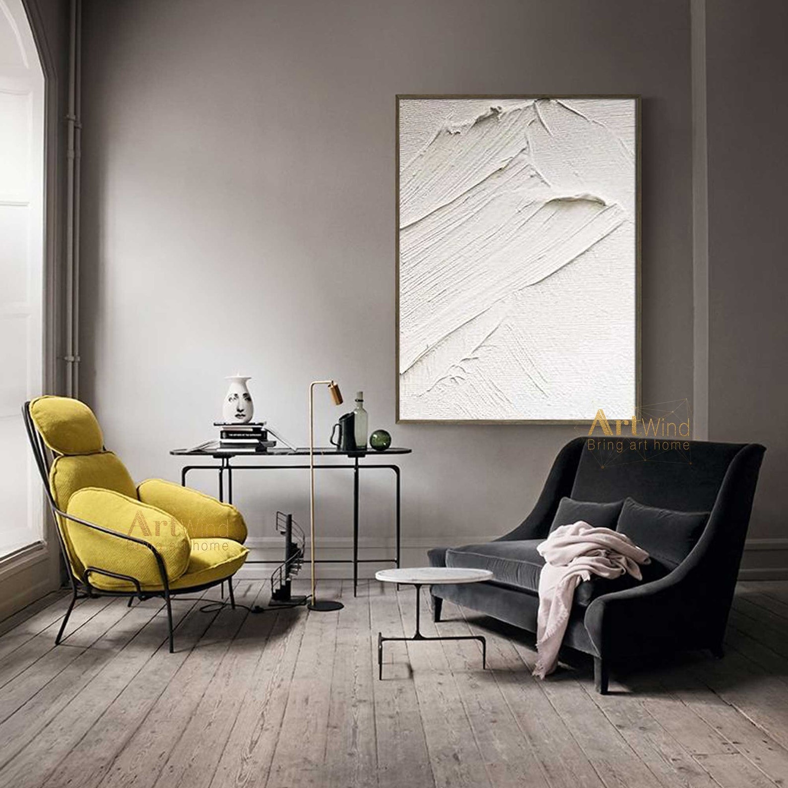 White Abstract Canvas Art 3D Textured Painting White Abstract - Etsy