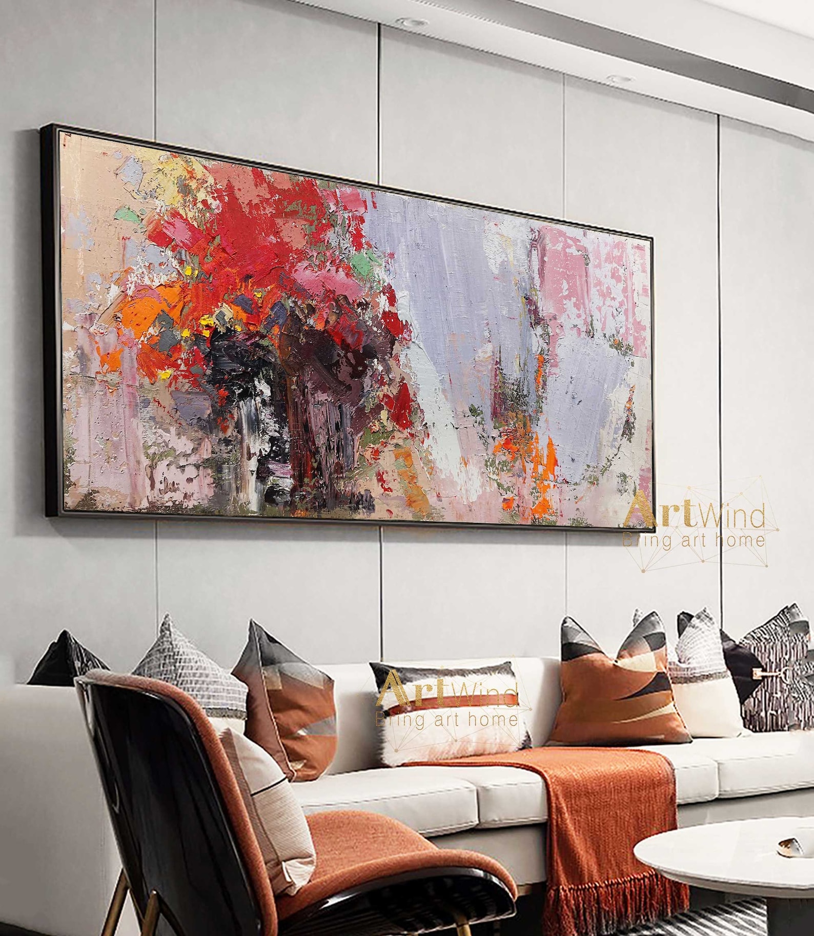 Large Original Painting Abstract Canvas Art Colorful Painting | Etsy