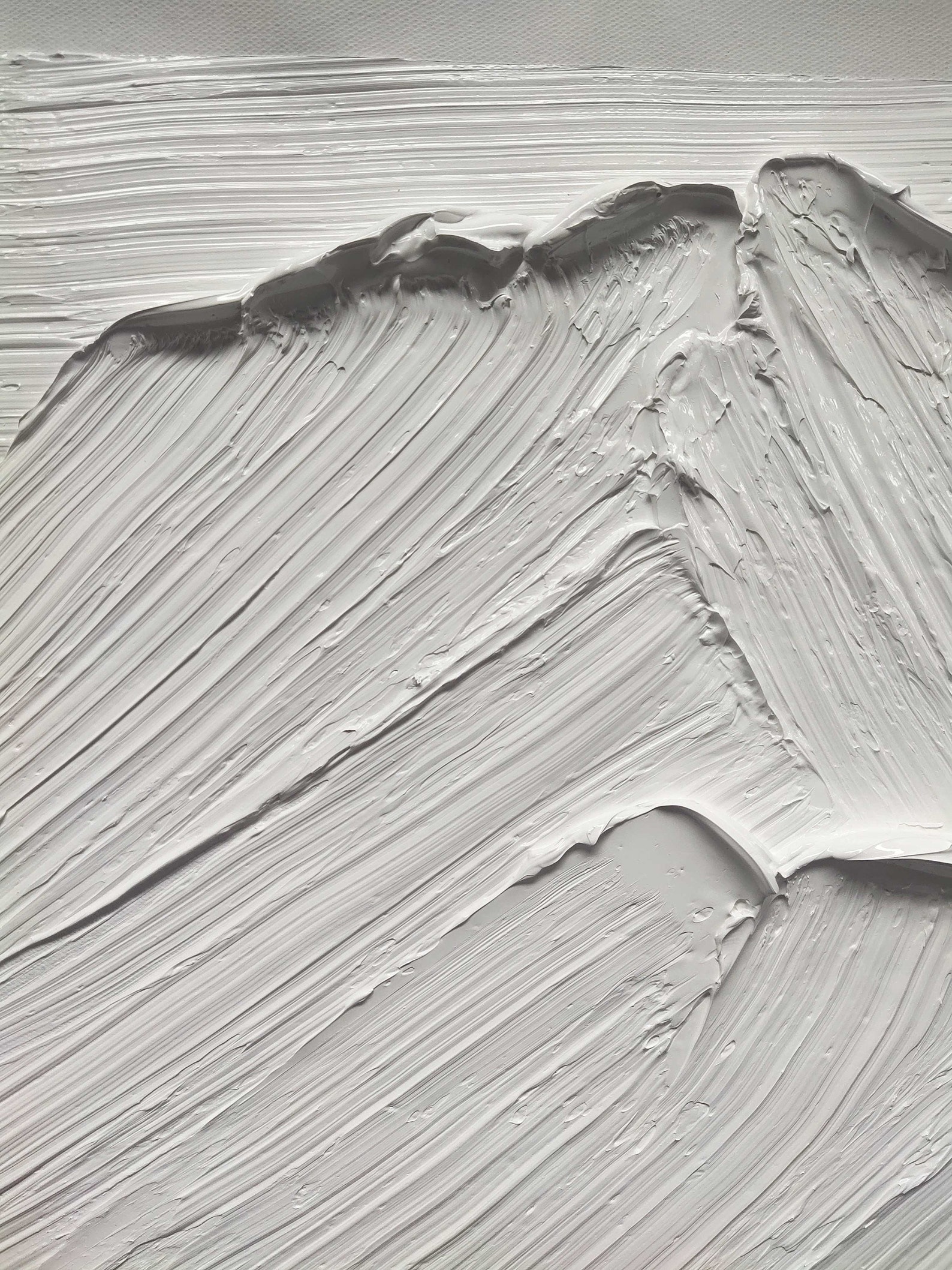 White Abstract Canvas Art 3D Textured Painting White Abstract - Etsy