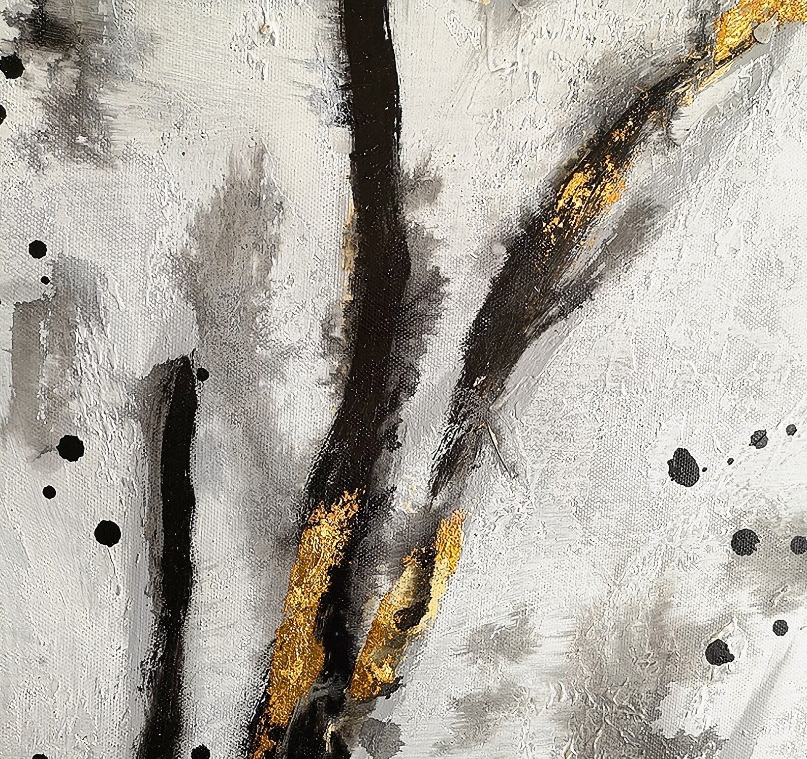 Meteor Fall Original Painting Large Abstract Painting on | Etsy