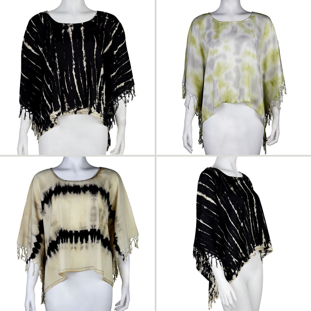 Mini Poncho Cape Throw Batik Tie Dye - Etsy