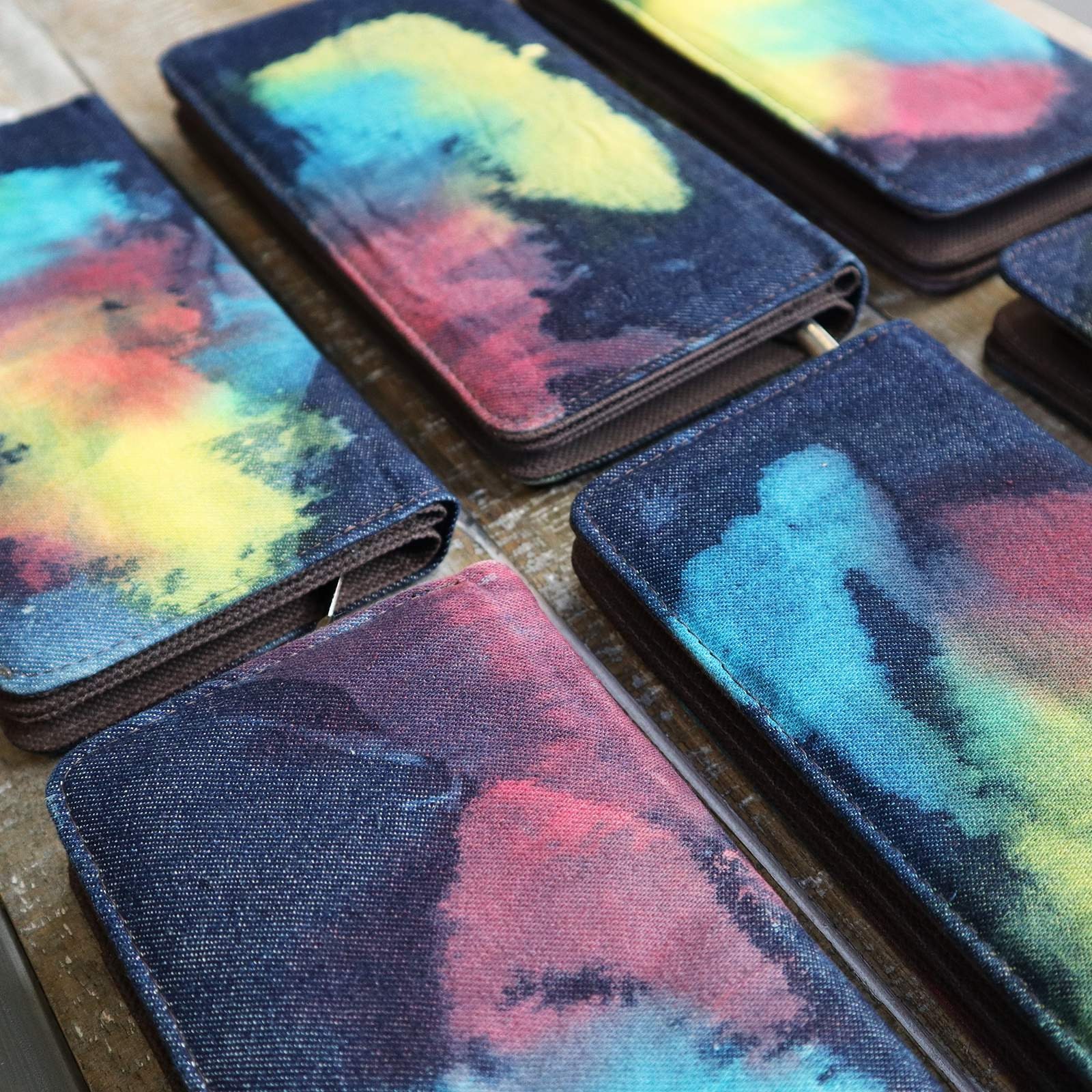 Purse Wallet Wallet Color gradient watercolor | Etsy