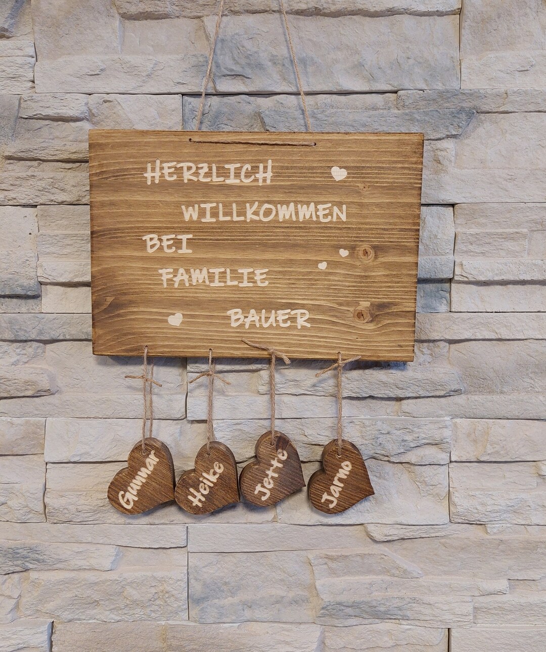 Door Sign Wood Personalized With Followers Family Welcome - Etsy
