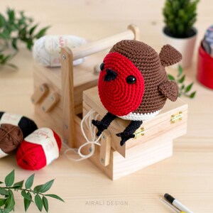 Ted the Red Robin | Amigurumi Crochet PDF Pattern | Bonus Pattern: Phil ...