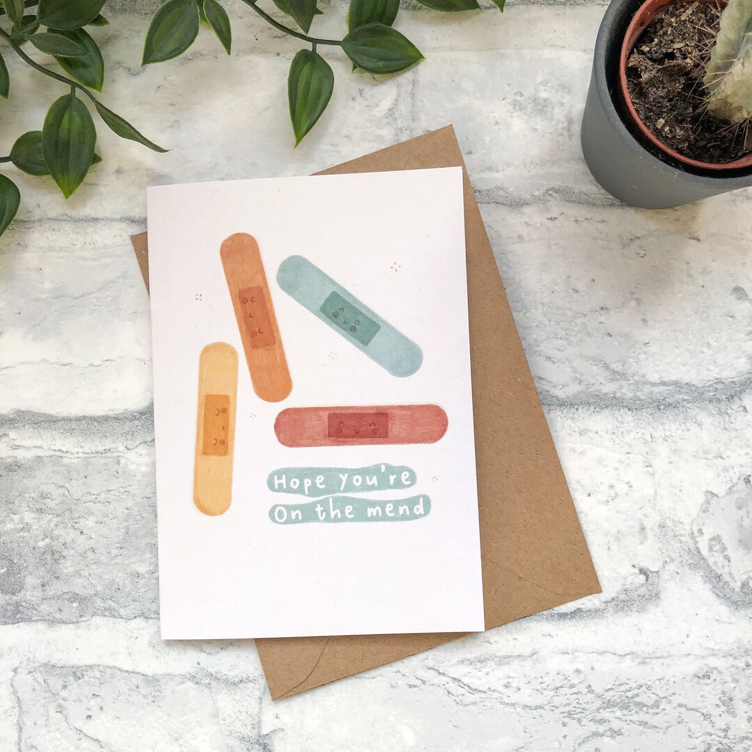 Hope Youre on the Mend Card Get Well Card Cute - Etsy