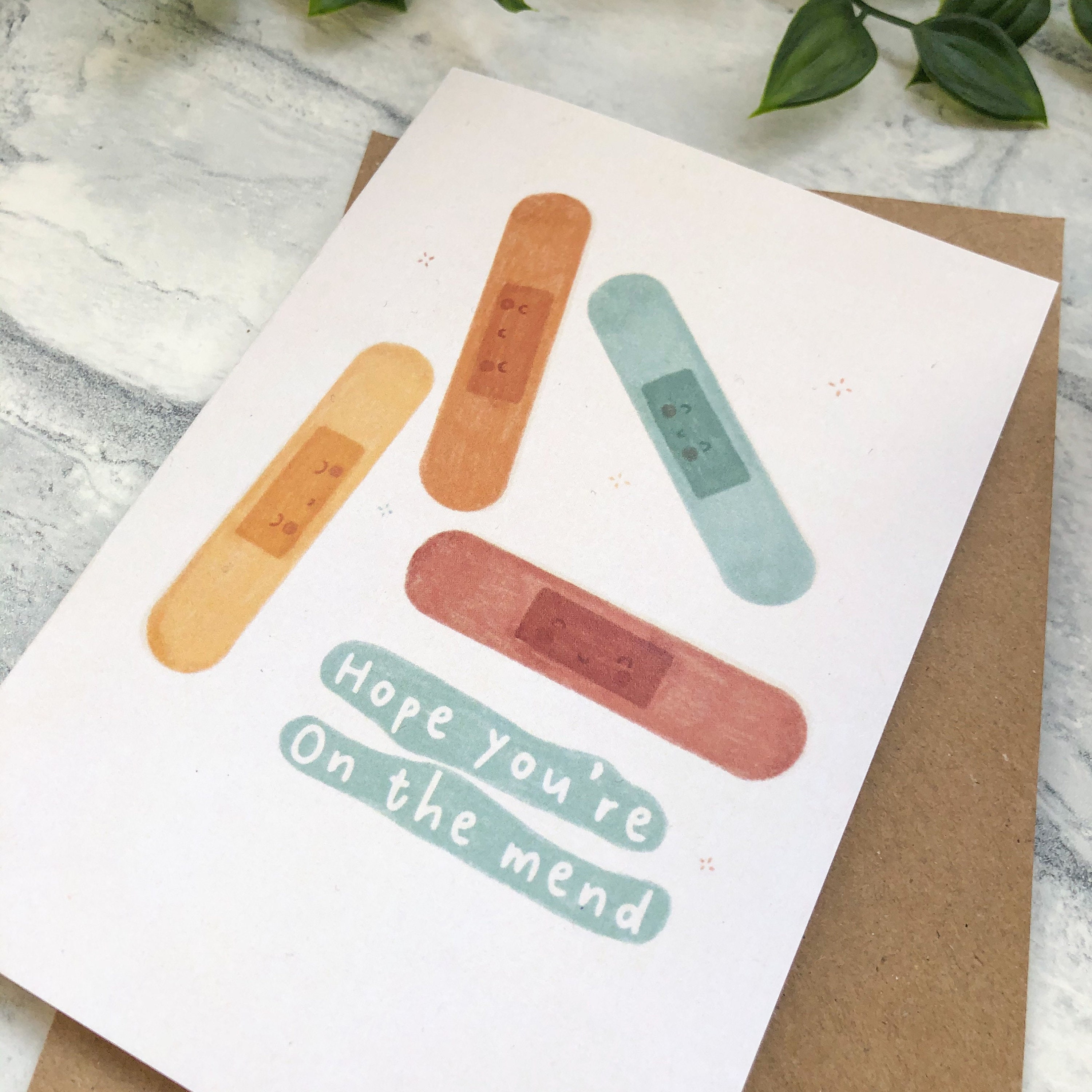 Hope youre on the mend Card Get well Card Cute | Etsy