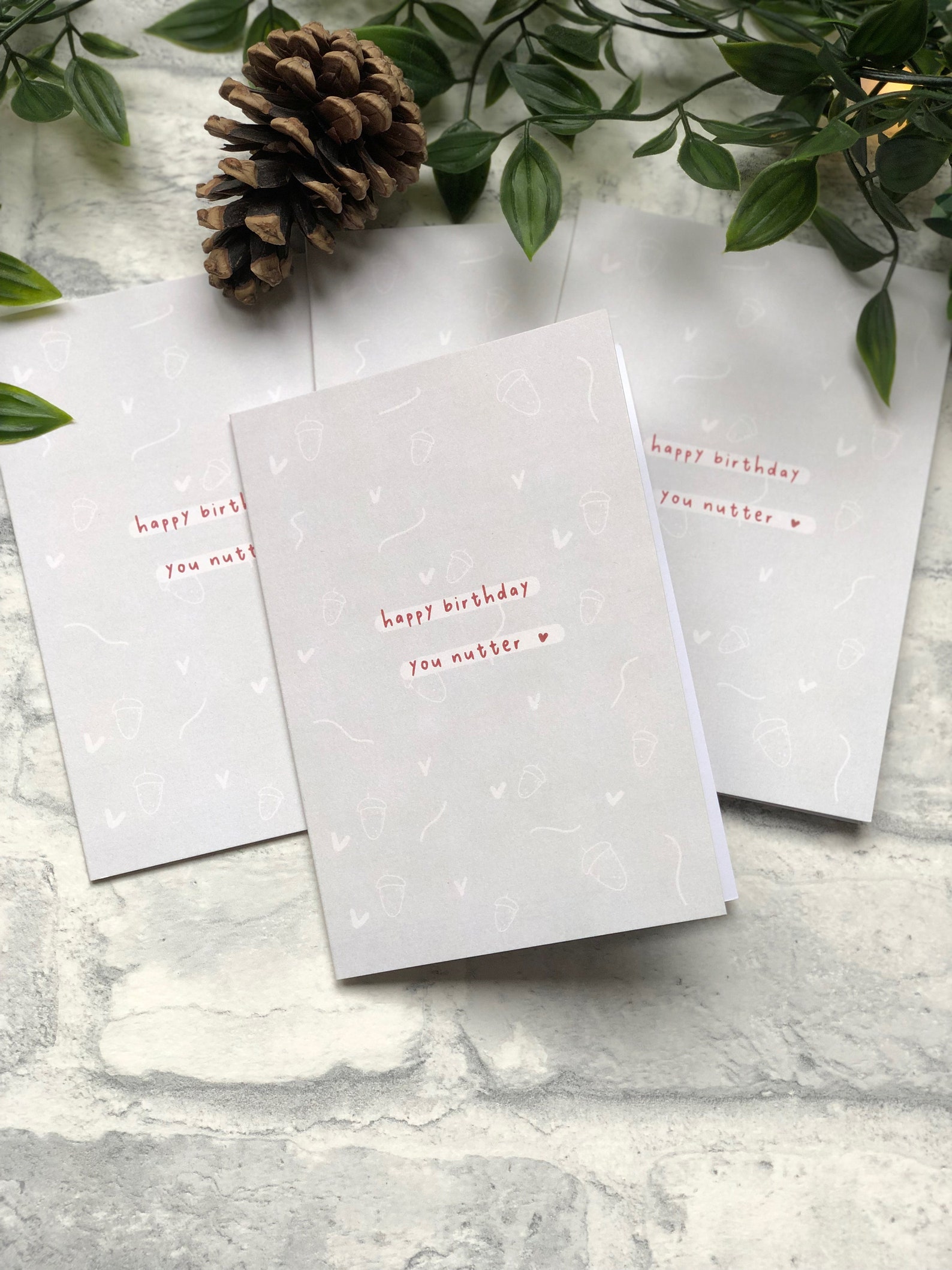 Happy Birthday You Nutter Greeting Card Funny Handmade | Etsy