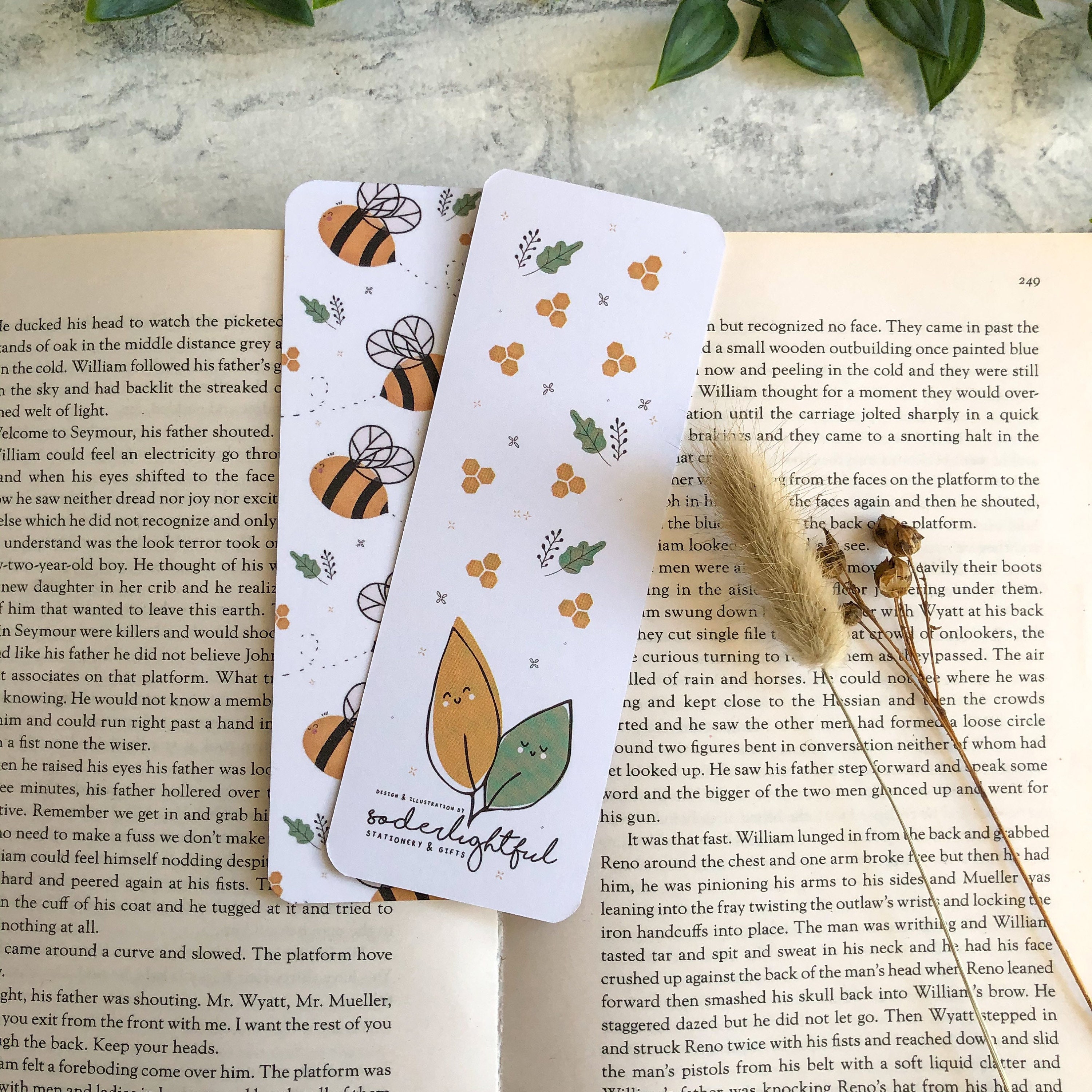 Bee Kind To Your Mind Bookmark cute bee bookmark Cute | Etsy