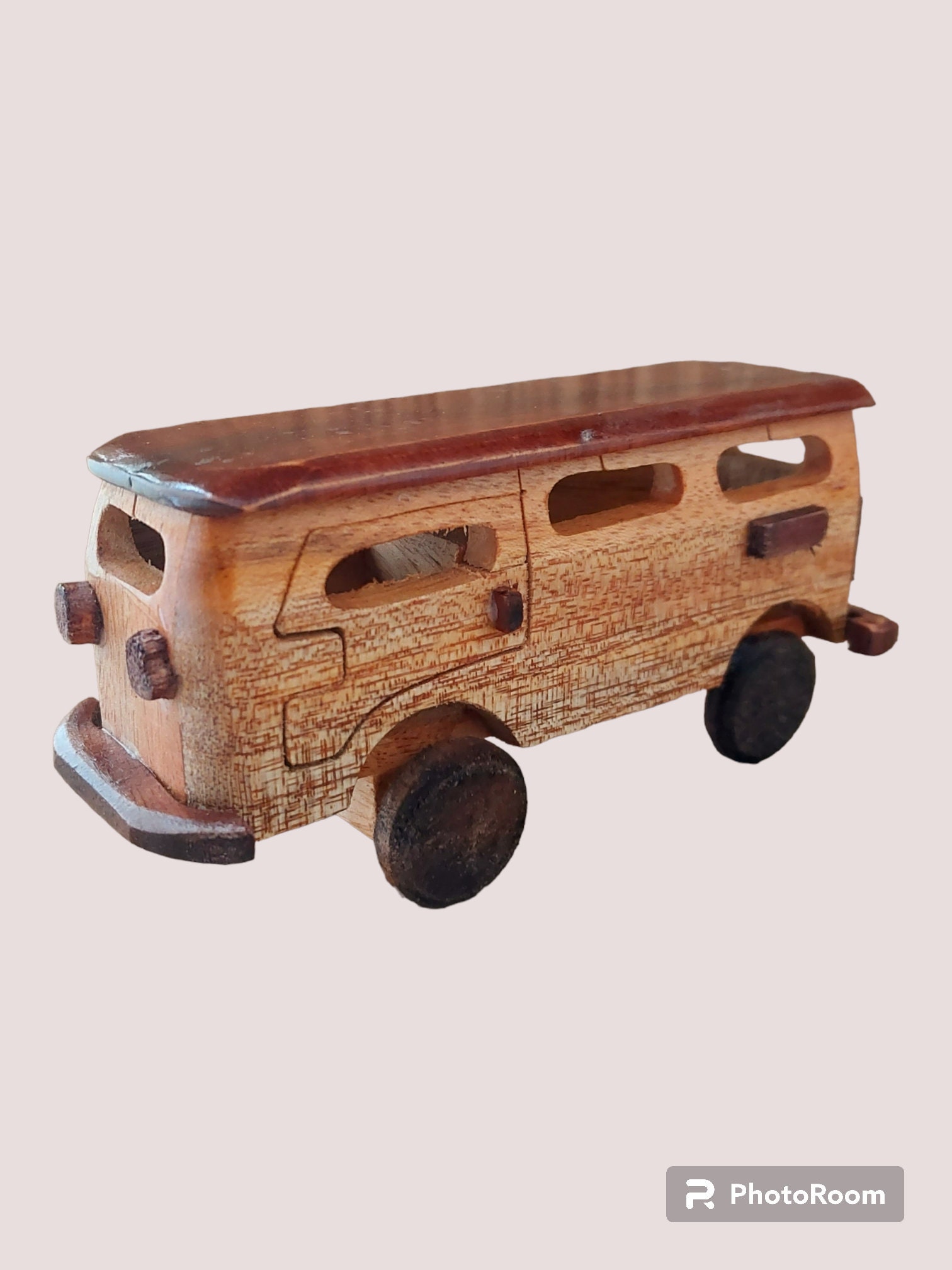 Wooden Bus Model Handmade Old Retro Vehicle Car Miniature - Etsy