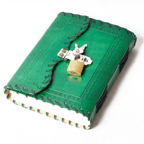 Handmade Leather Journal Diary With Lock 7x5 Inch - Etsy