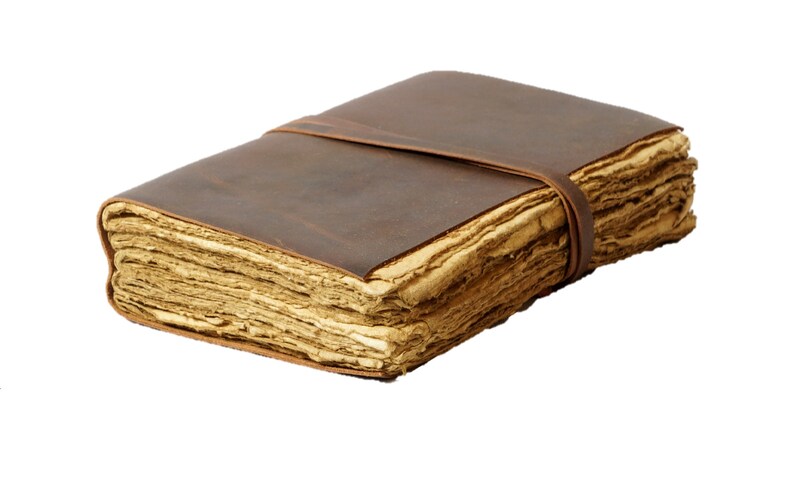 Vintage Leather Journal Antique Leather Bound Journal - Etsy