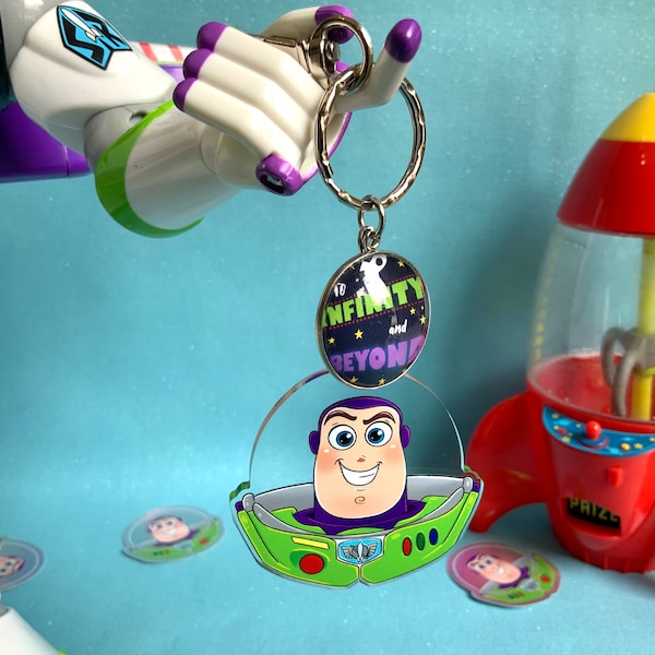 Buzz Lightyear Keychain - Etsy