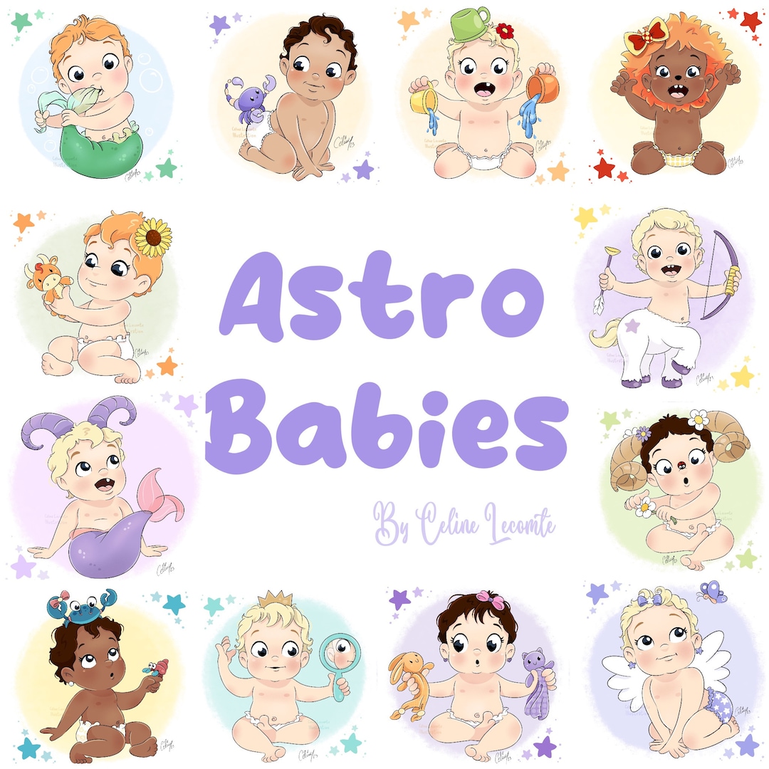 Astro Babies - Customed Birth Poster - Etsy