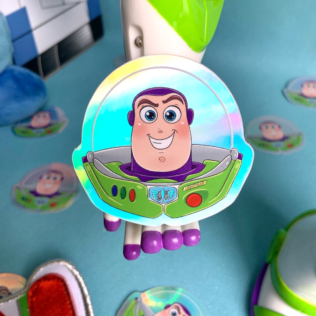Buzz Head Holographic Sticker - Etsy