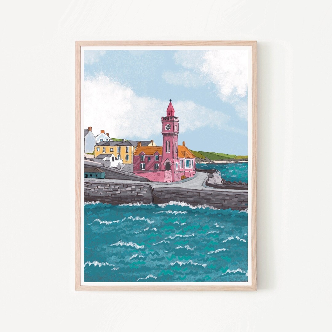 Cornwall England Designed UK Art Print “porthleven Cornwall” Cornish ...