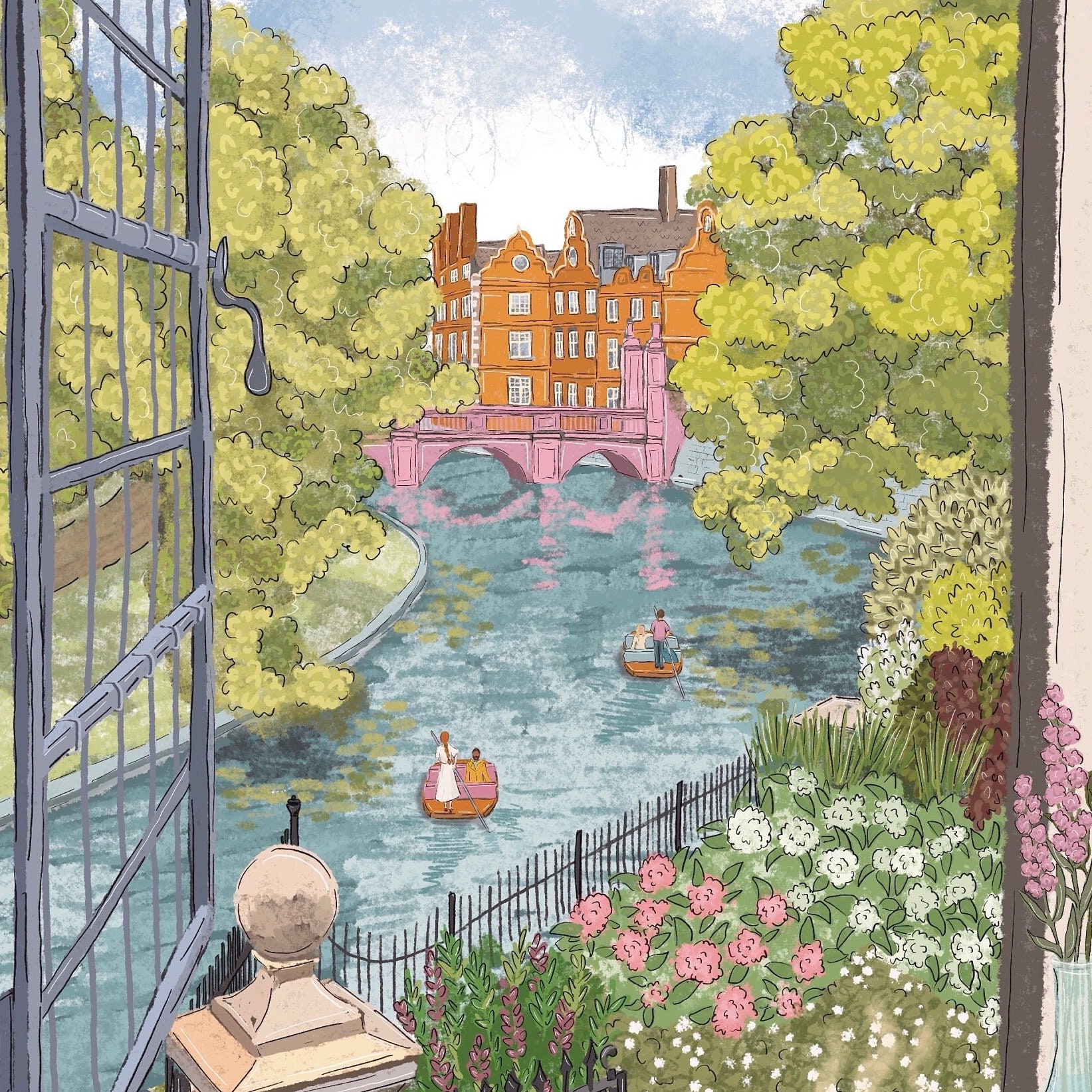 Cambridge England UK Art Print “trinity Window”, Cambridge Print ...