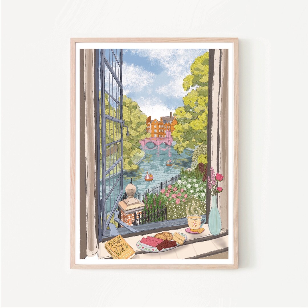 Cambridge England UK Art Print “trinity Window”, Cambridge Print ...