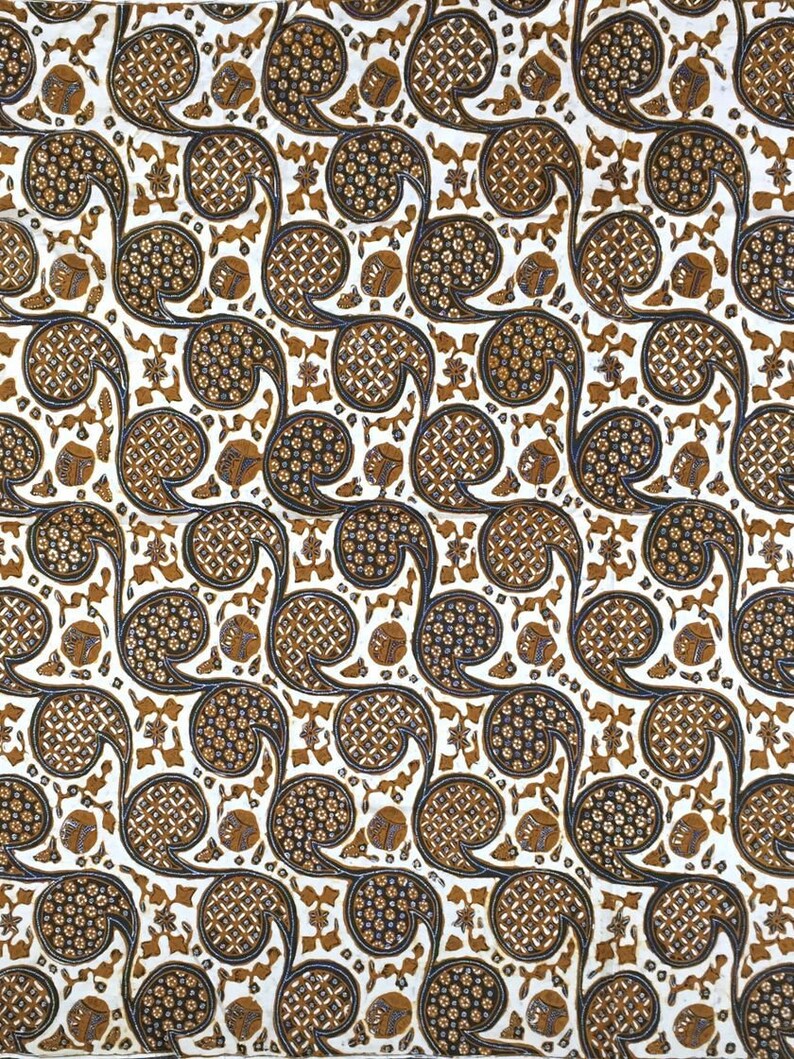 Handwritten Batik Fabric From Solo Motive Keongan - Etsy