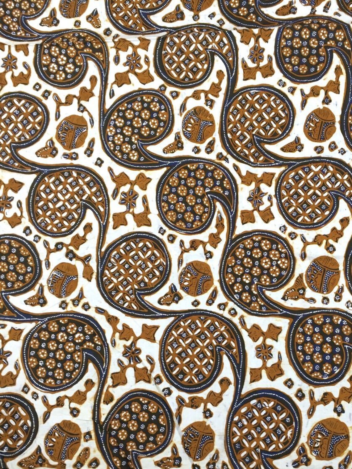 Handwritten Batik Fabric From Solo Motive Keongan - Etsy