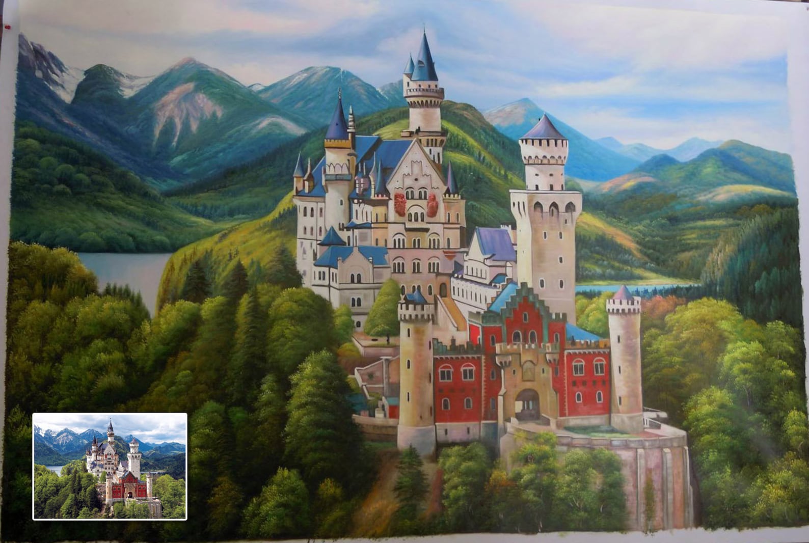 Custom House Painting Hand Painted Oil Portrait House | Etsy