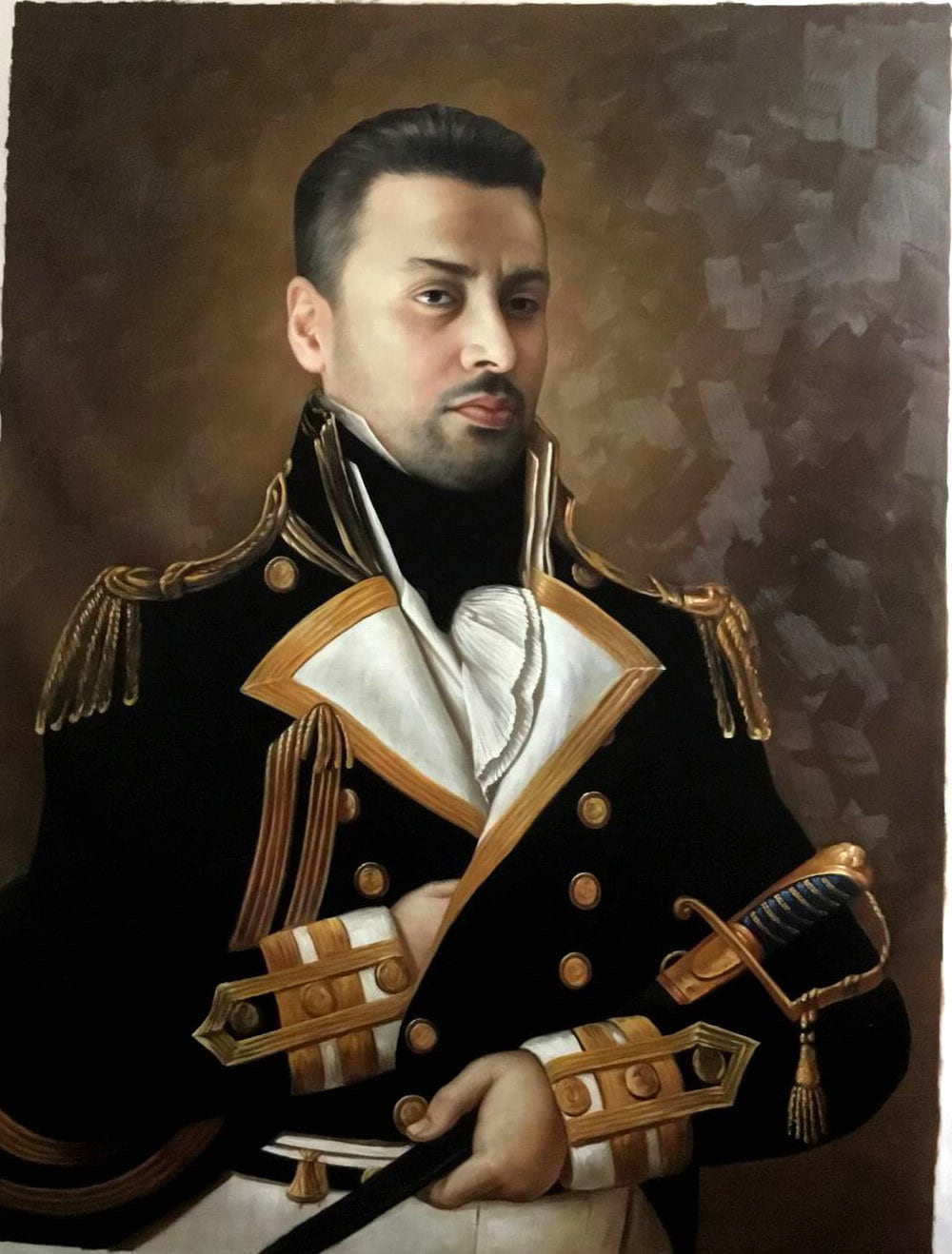 Custom Oil Portrait, Hand Painted Oil Painting, Original Personalized ...