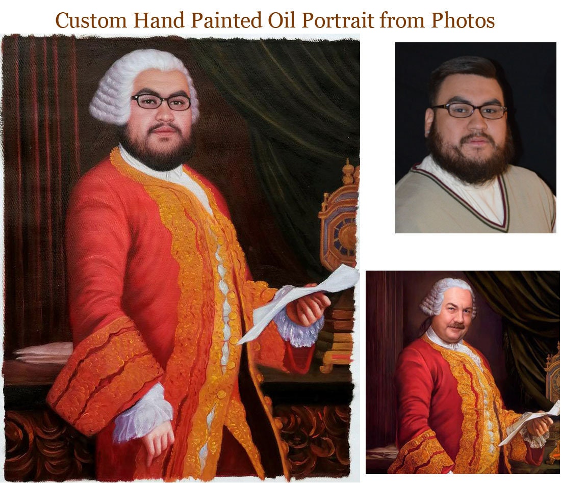 Custom Oil Portrait Hand Painted Oil Painting Original - Etsy
