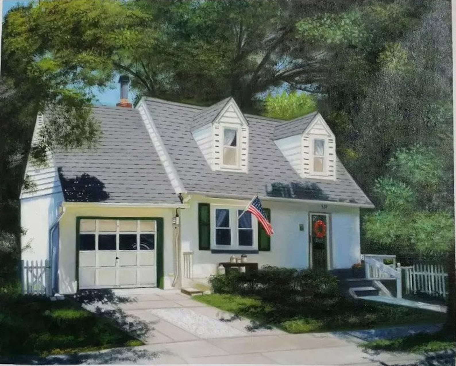 Custom House Painting Hand Painted Oil Portrait House | Etsy