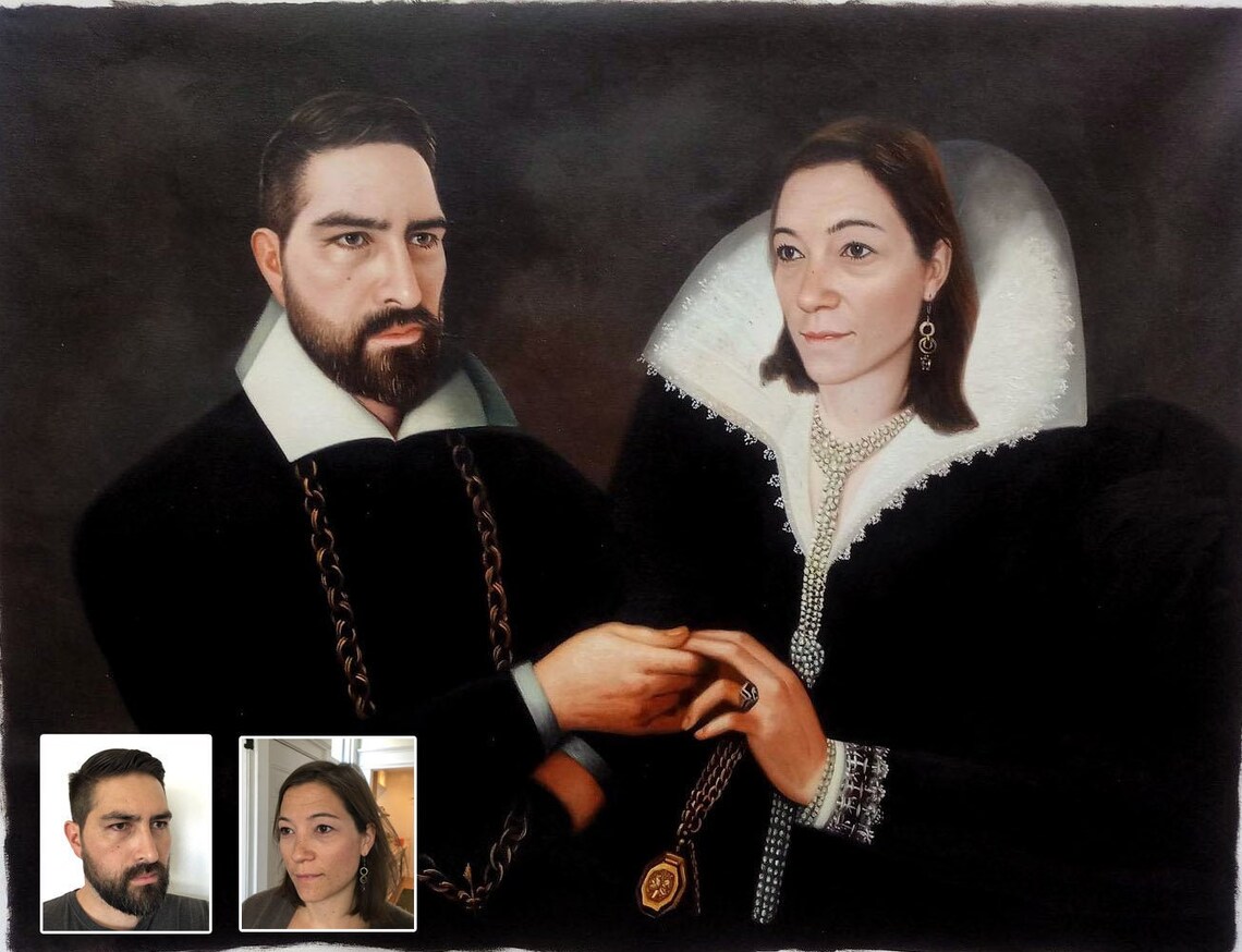 Custom Oil Portrait Hand Painted Oil Painting Original - Etsy