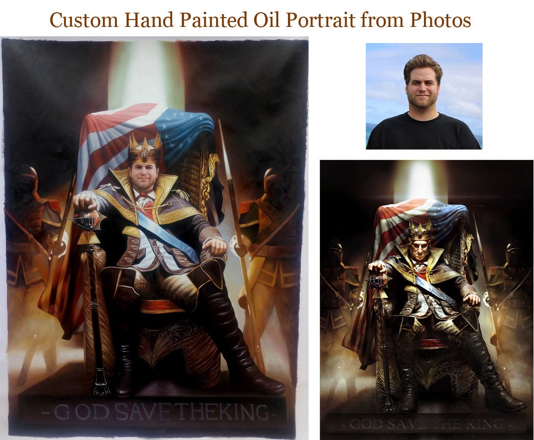 Custom Oil Portrait Hand Painted Oil Painting Original - Etsy