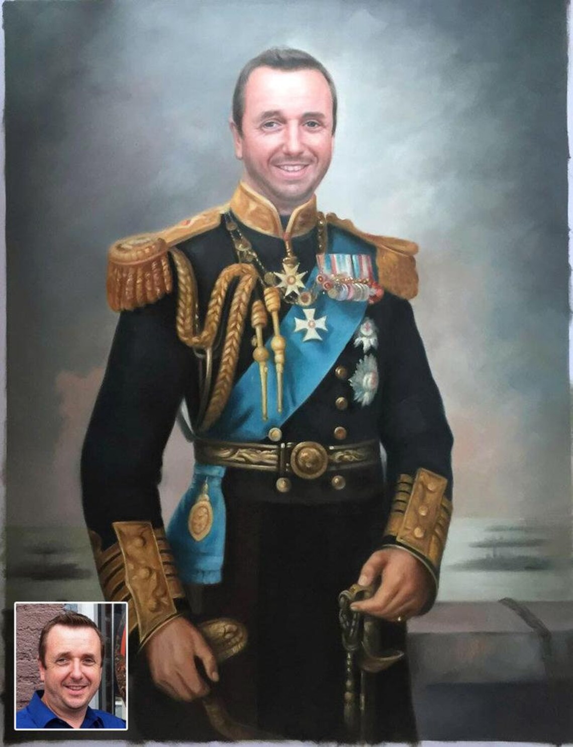 Custom Oil Portrait Hand Painted Oil Portrait Royal History - Etsy