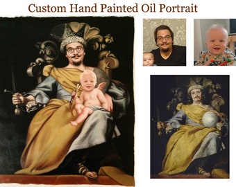 Custom Oil Portrait Hand Painted Oil Painting Original | Etsy