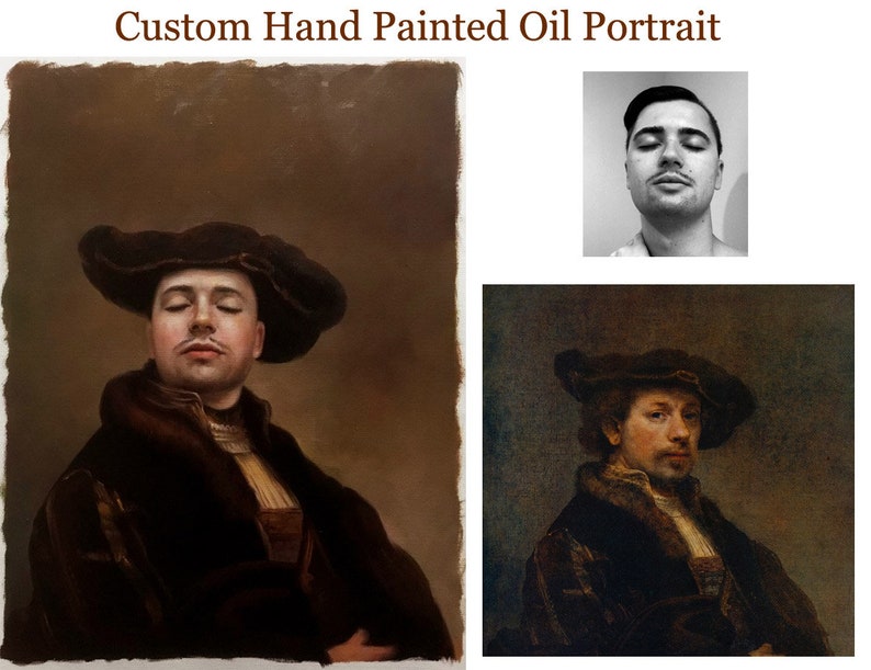 Custom Oil Portrait Hand Painted Oil Painting Original - Etsy
