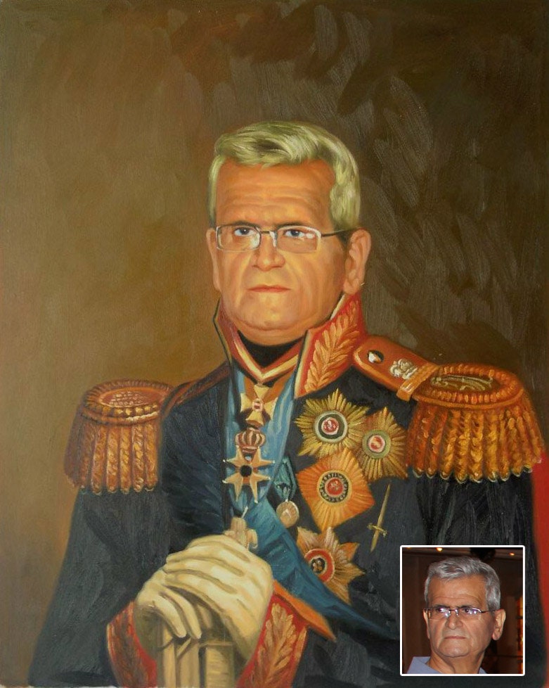 Custom Oil Portrait, Hand Painted Oil Painting, Original Personalized ...