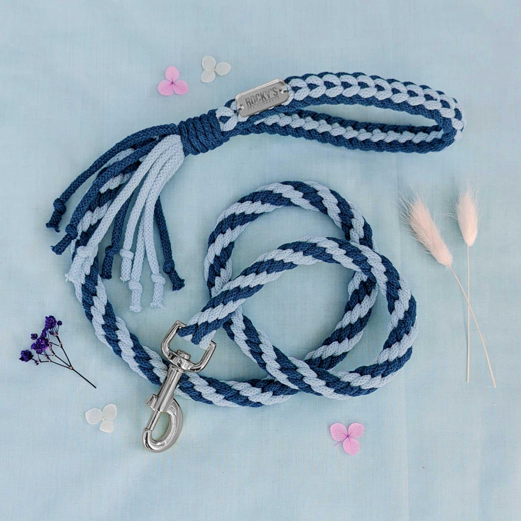 Make Your Own Dog Lead Crafting Kit - Dog Lead in Blue, Rope Dog Lead ...