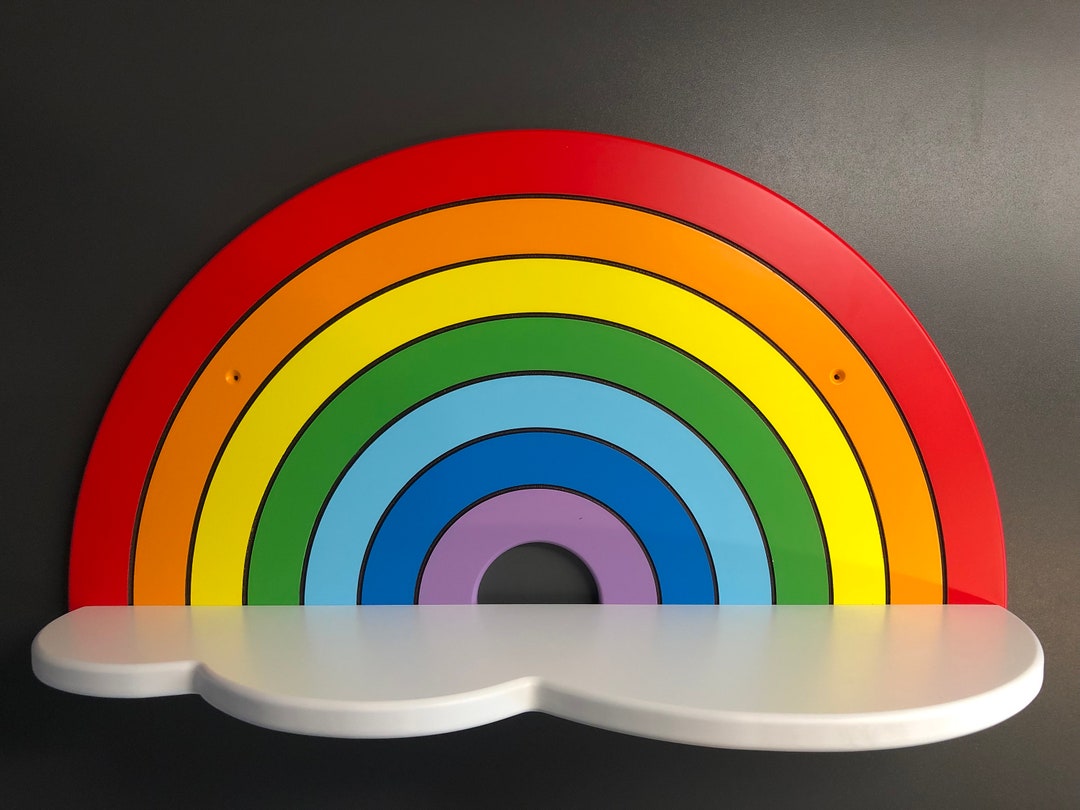 Rainbow Shelf - Etsy