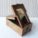 Vintage Handmade Wooden Shaving, Makeup Box With Mirror Old Collectible ...