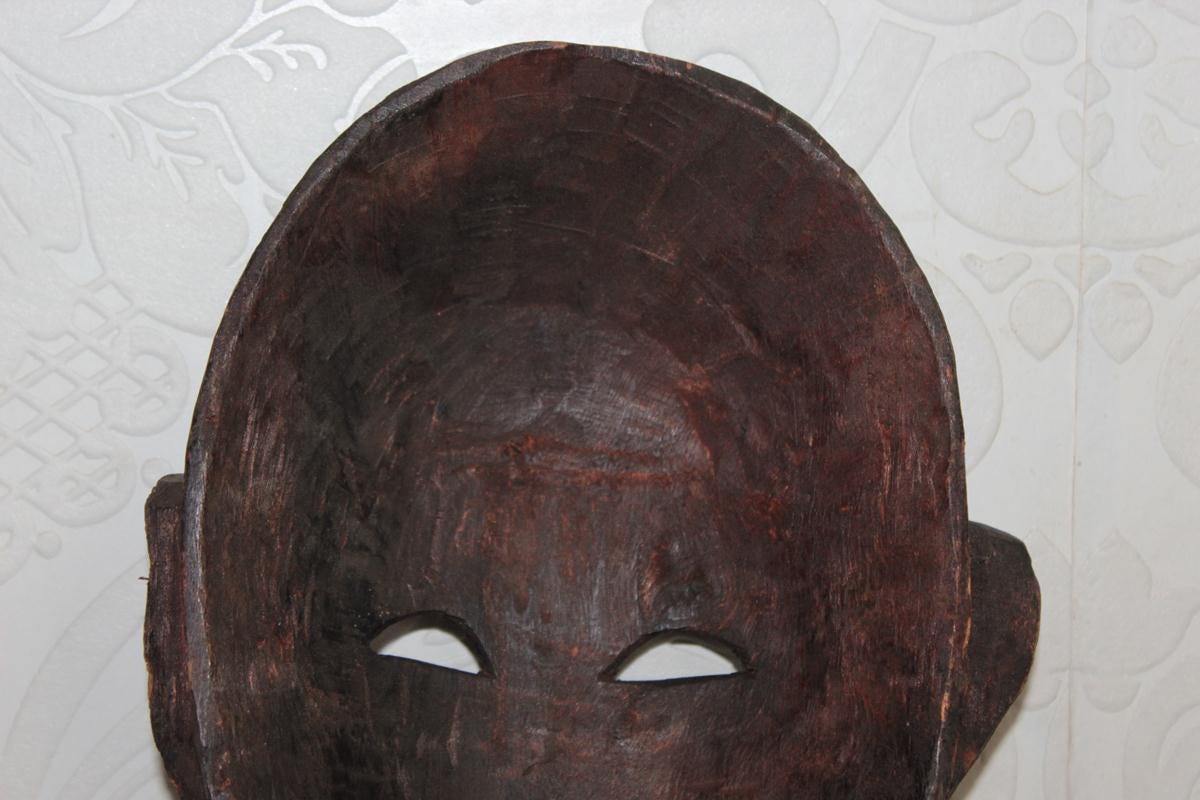 Wooden Wall Mask Vintage Old Style Antique Decorative Halloween Gifts ...