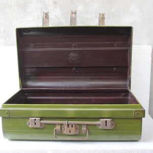 Old Vintage Iron Trunk With Brass Lock / Old Storage Iron Box / Unique ...