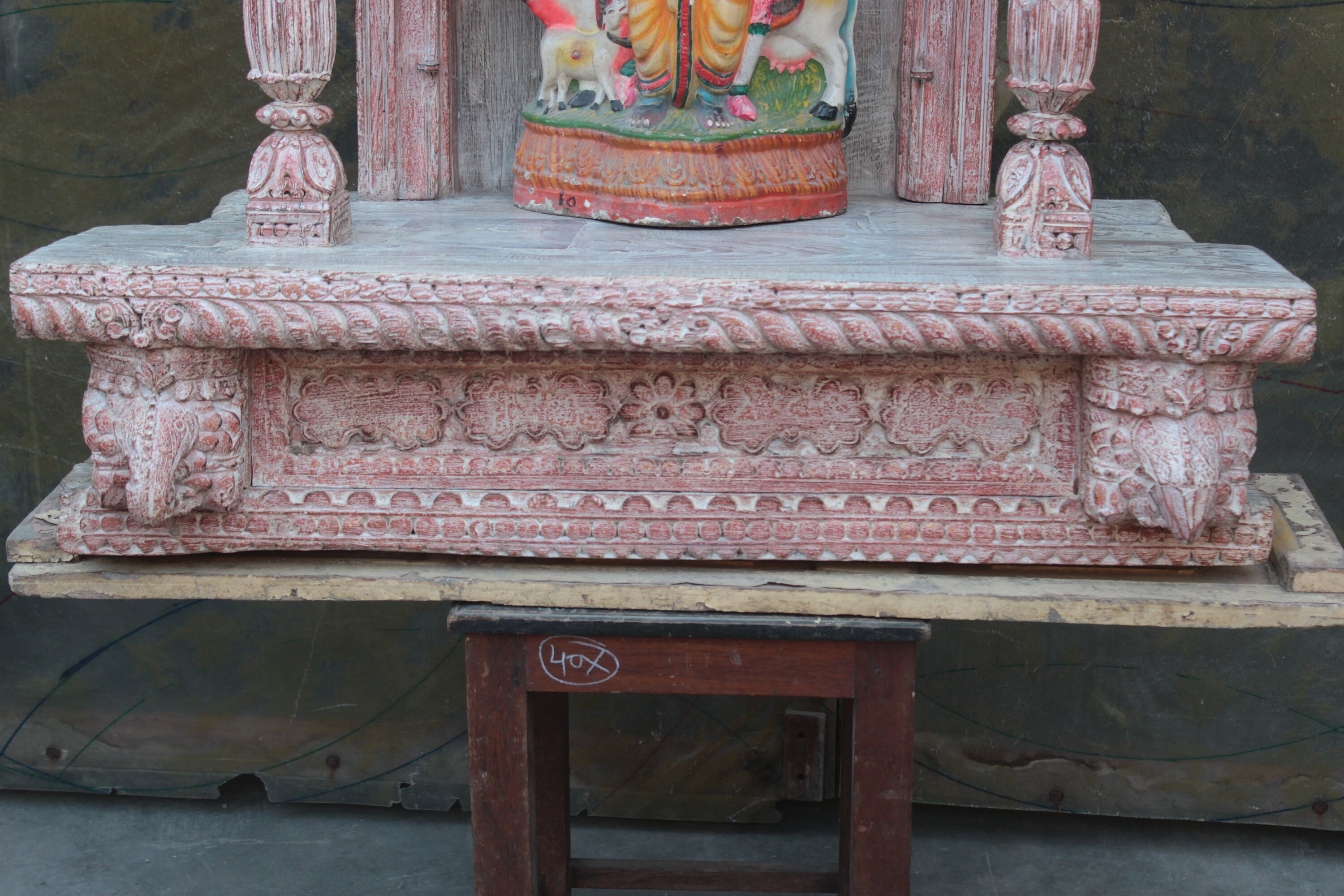 Antique Indian Painted Temple - Etsy